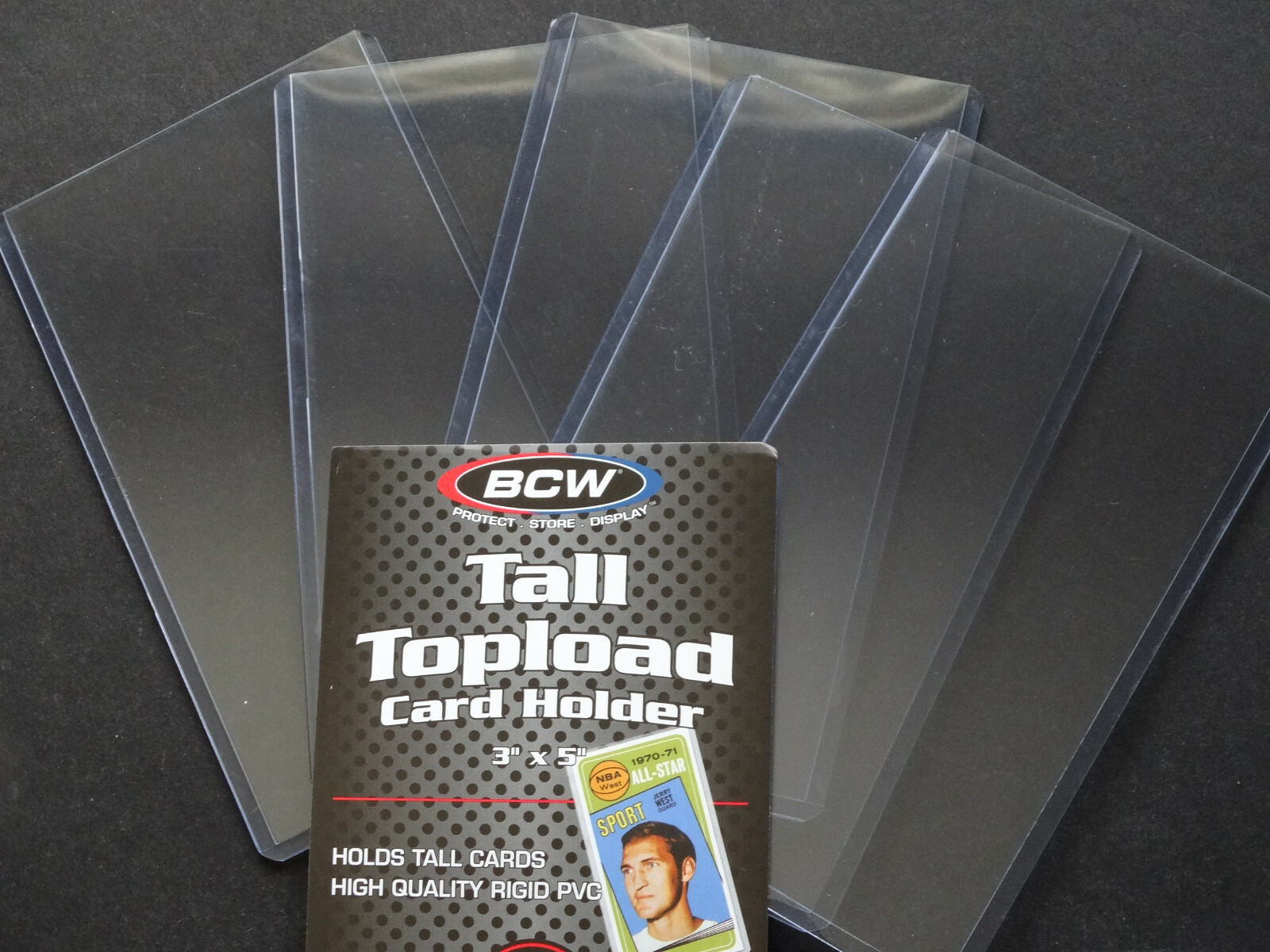 5 Loose Holders BCW Tall Card Top Loader Card Holder | eBay