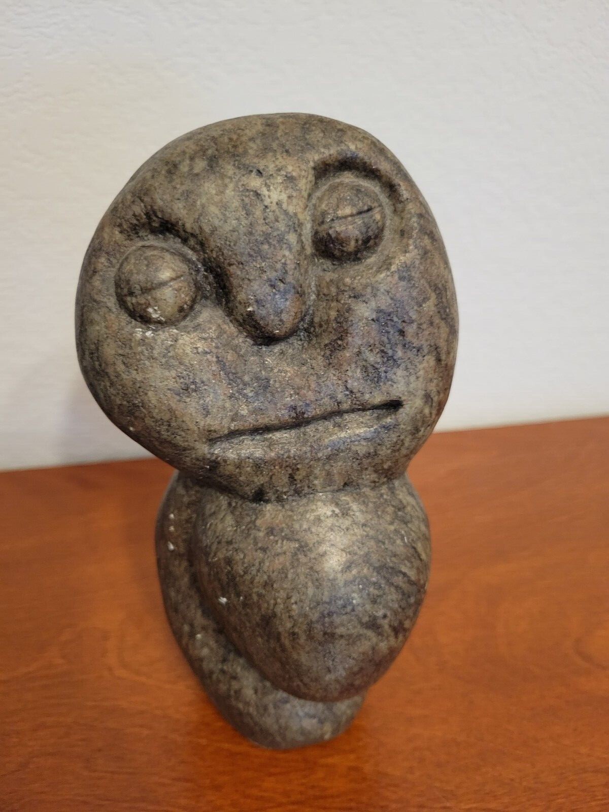 Fanizani Akuda SIGNED Shona Stone Sculpture Zimbabwe - Pregnant Girl ...