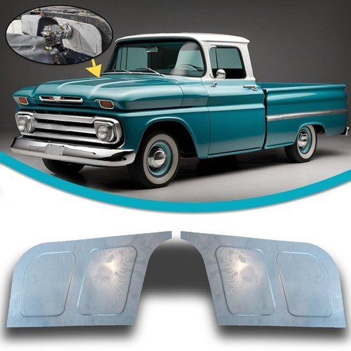 1960-66 Chevy GMC Truck Smooth Firewall Filler Panels W/Bead Roll ...