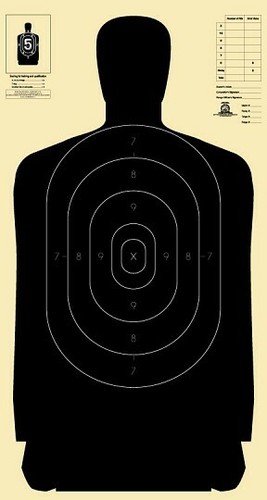 Official NRA B-27 [B27] silhouette targets [24" x 45"] (500 targets) | eBay