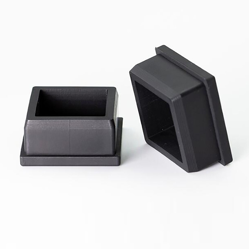 Black Rubber Square Plugs Stopper Pipe Tube End Caps Bungs Cover Seals ...