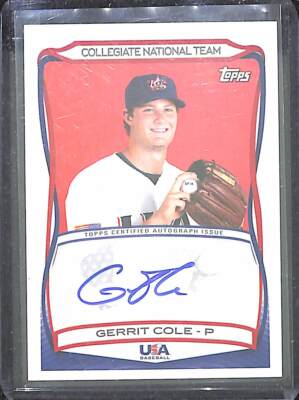 2010 Topps USA Baseball Autograph A-24 Gerrit Cole | eBay