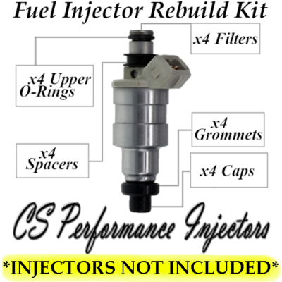 Fuel Injector Service Repair Kit Orings Filters Pintle Cap for Toyota ...