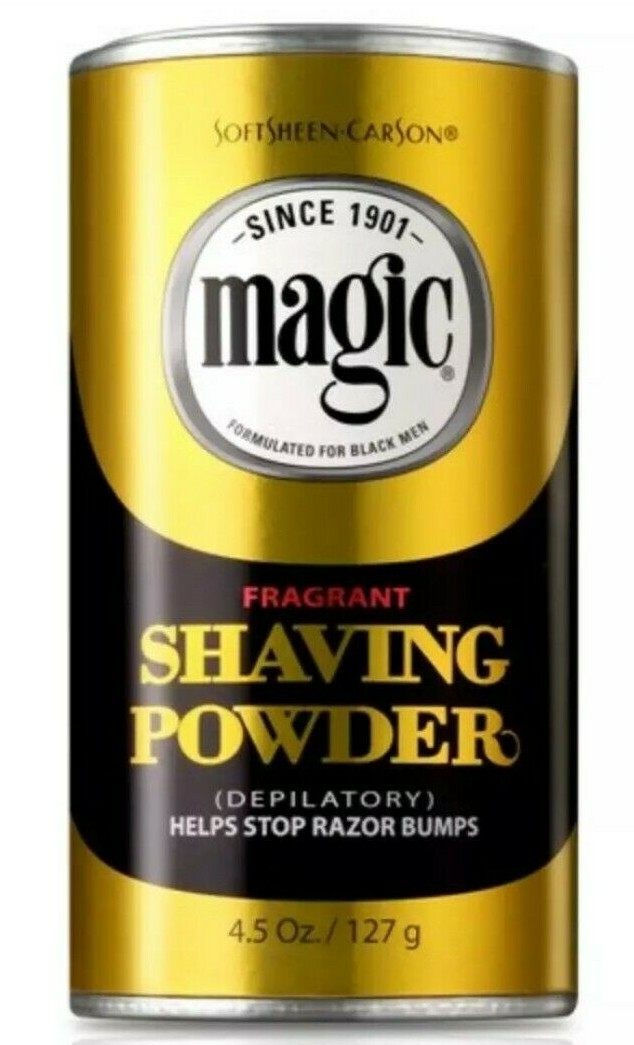 Soft Sheen Magic Shaving Powder GOLD ~ Stops Razor Bumps Shave 4.5 oz ...