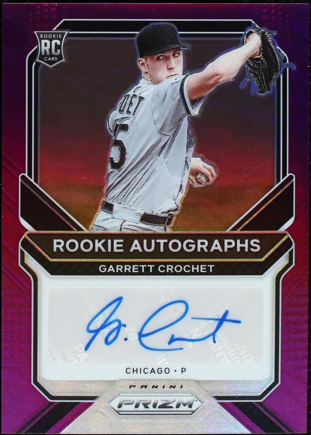 2021 Panini Prizm - Rookie Autographs Garrett Crochet #RA-GC Purple ...