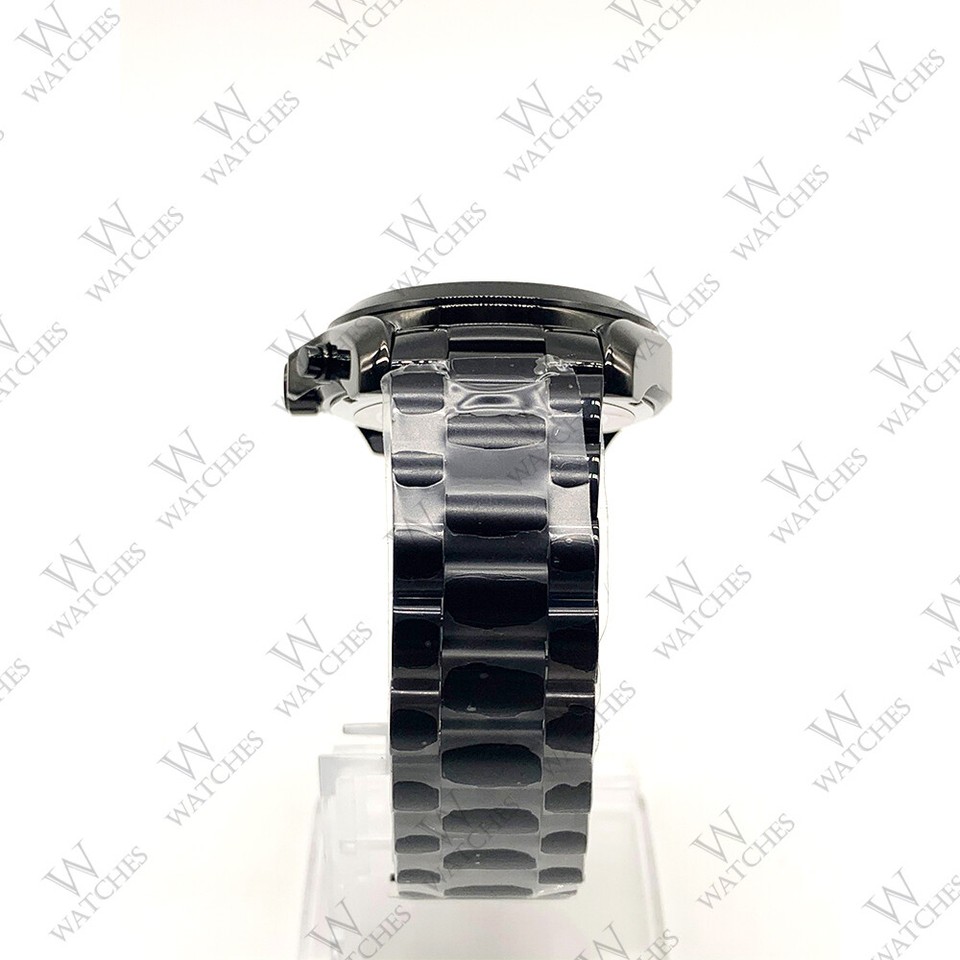 New Michael Kors MK5550 Bradshaw Black Stainless Steel Chrono Dial ...