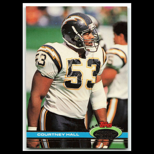 Courtney Hall #260 1991 Topps Stadium Club San Diego Chargers Football ...