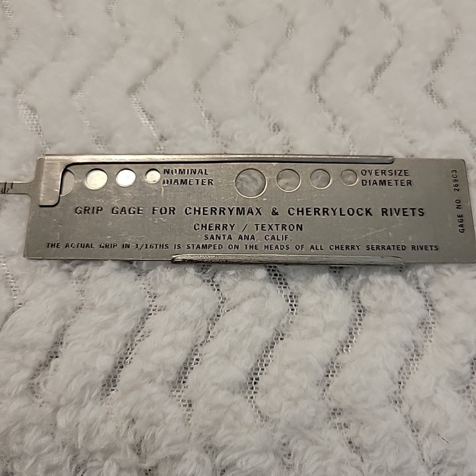 Grip Gage for Cherry Max & Cherry Lock Rivets – Model 269C3 Cherry ...