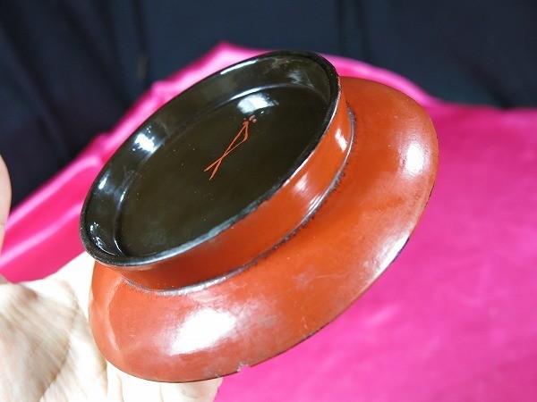 B Negoro Camellia Plate ⑤ Edo Period Lacquerware Temple Lacquerware | eBay