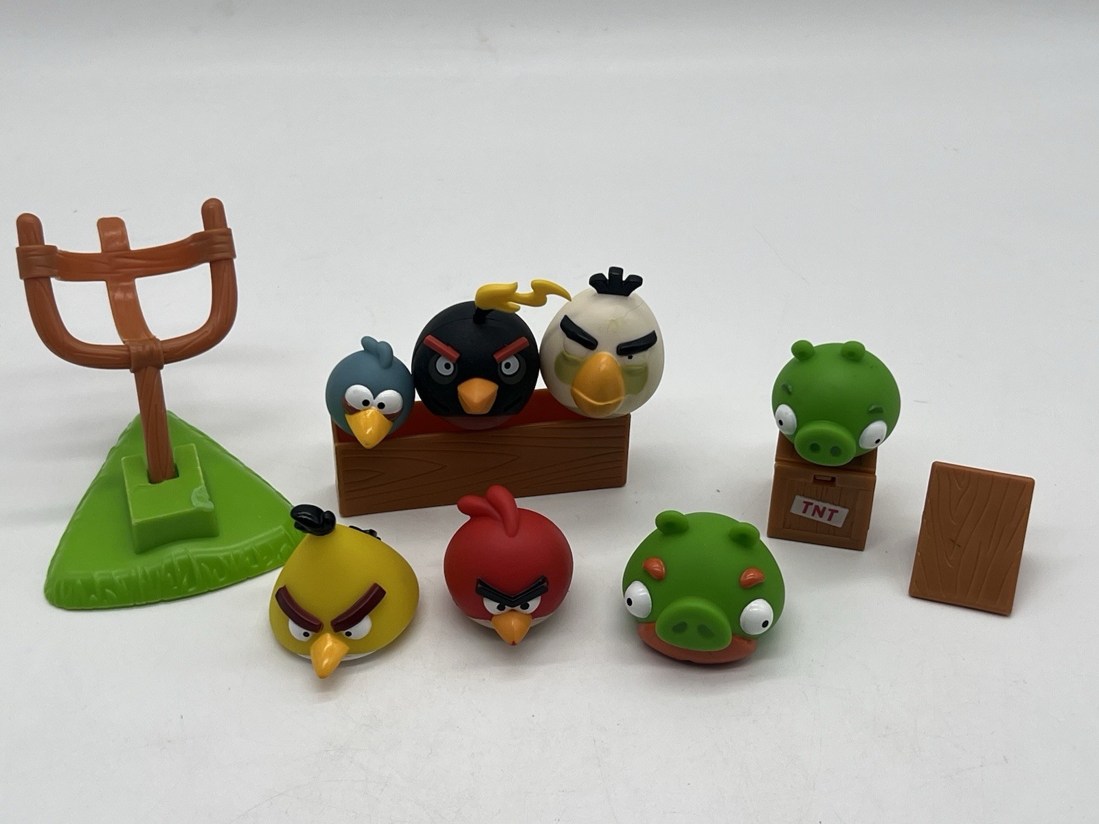Angry Birds Mega Fling Incomplete Set w/ Launcher Green Pig Red Bird ...