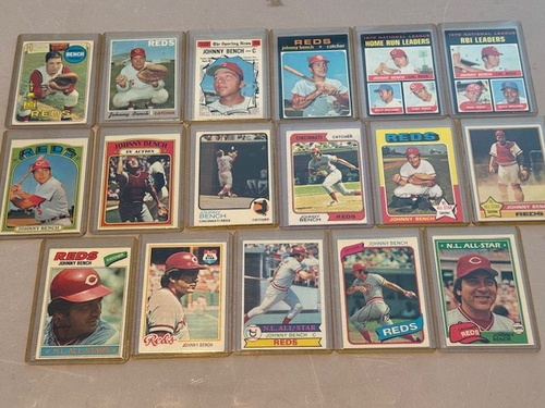 Johnny Bench Topps Card Collection (23) - Complete Run 1969 Through ...