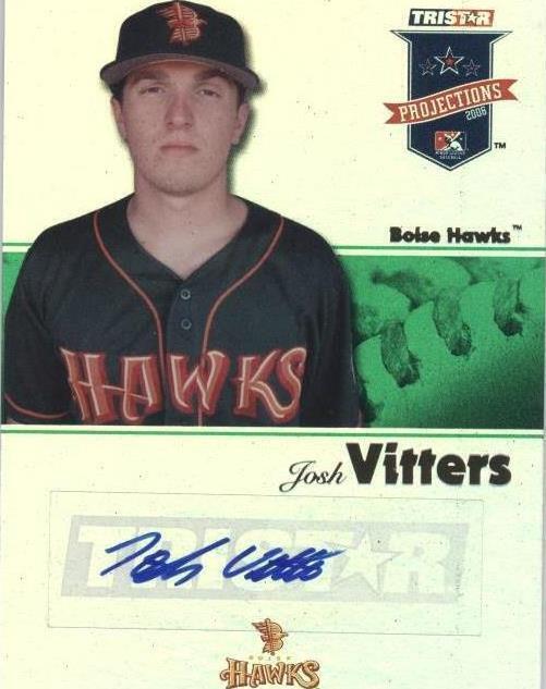 2008 TRISTAR PROjections - Josh Vitters #256 Green Reflectives ...