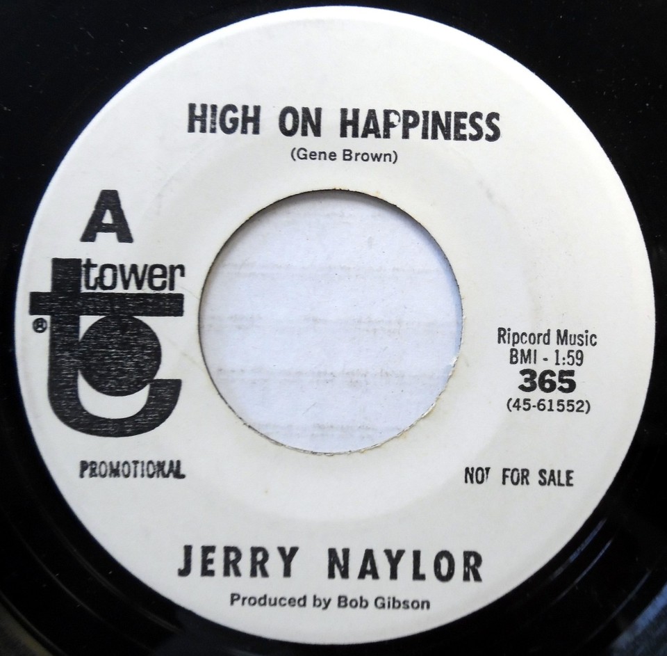 JERRY NAYLOR 45 Today & Tomorrow / High On Happiness VG++ Pop PROMO Mod ...