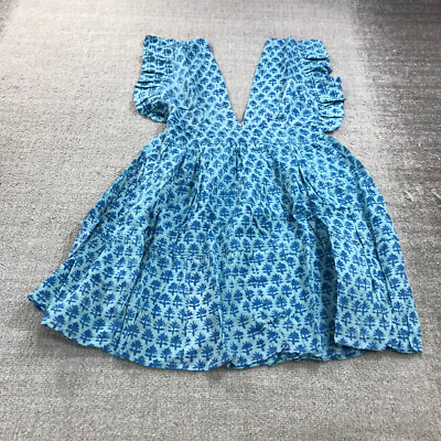 Oliphant Dress Womens Medium Cross Back Mini 1210V Ruffle Flare Back ...