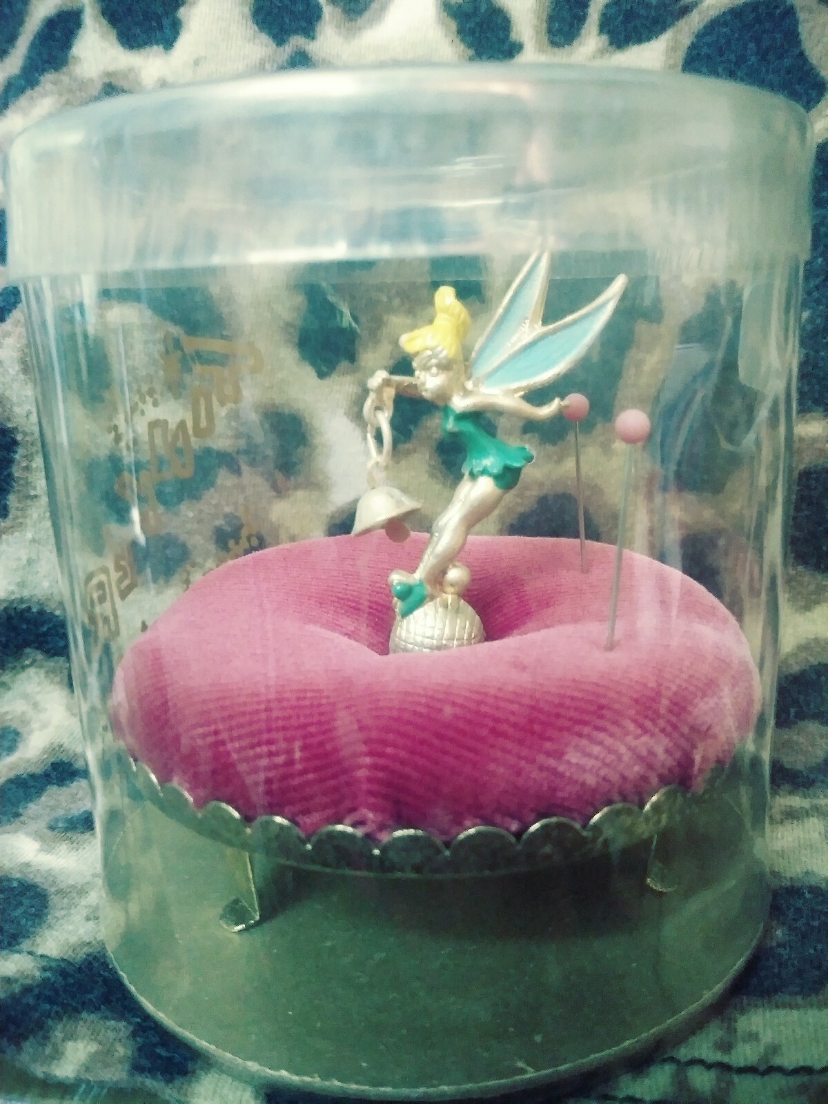 Vintage Tinker Bell Pin Cushion "Rare" find original container Disney ...