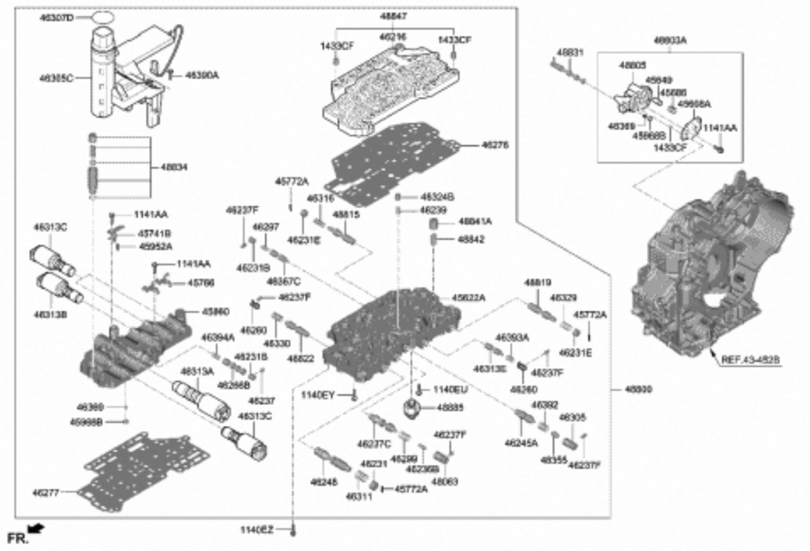OEM 463072F000 Harness Oil Pressure Switch for Hyundai Sonata 2018~19 ...