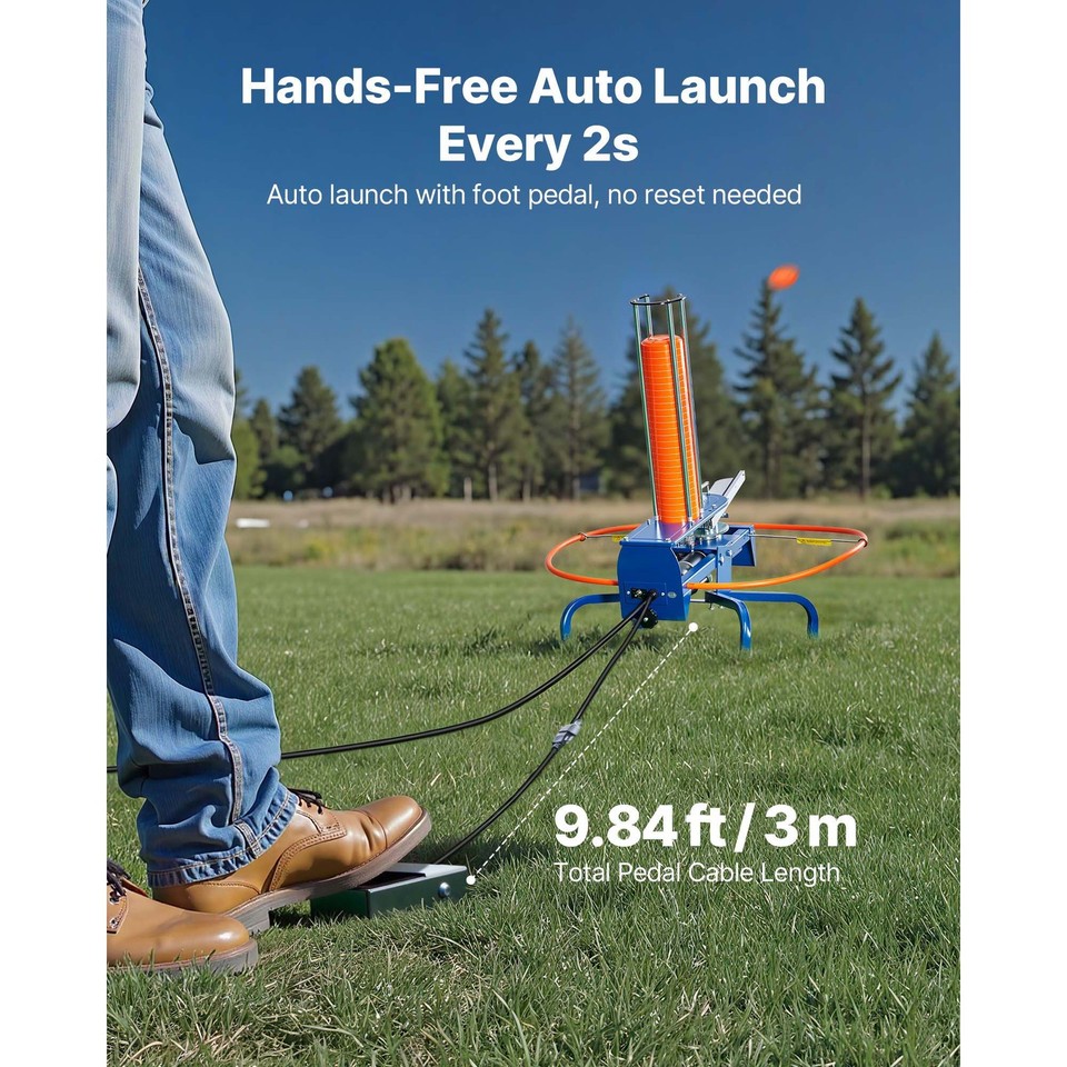 Uimoso Automatic Clay Target Launcher, 50 Clays, 55-Yard Range | eBay