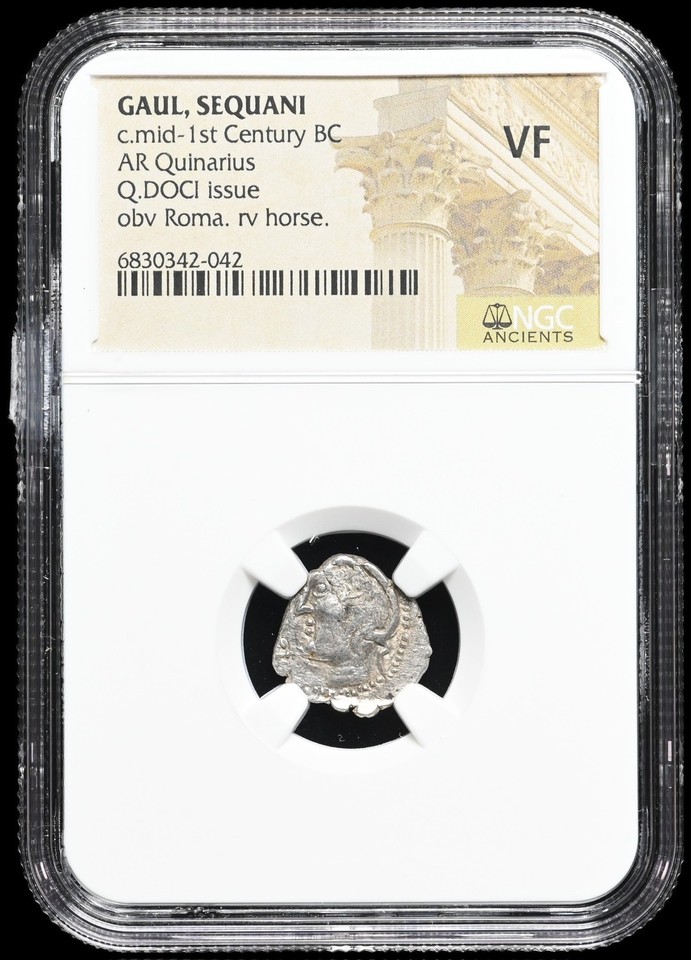 CELTIC, Central Gaul. Sequani. 1st Century BC. Quinarius, Q DOCI, NGC ...