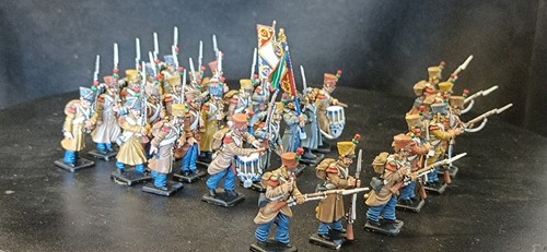 28mm Napoleonic War French Imperial Middle Guard Fusilier Chasseur Regt ...