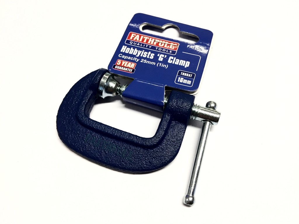 Faithfull Hobbyists Clamp 25mm (1in) Mini Clamp. C Clamps x 1 | eBay UK