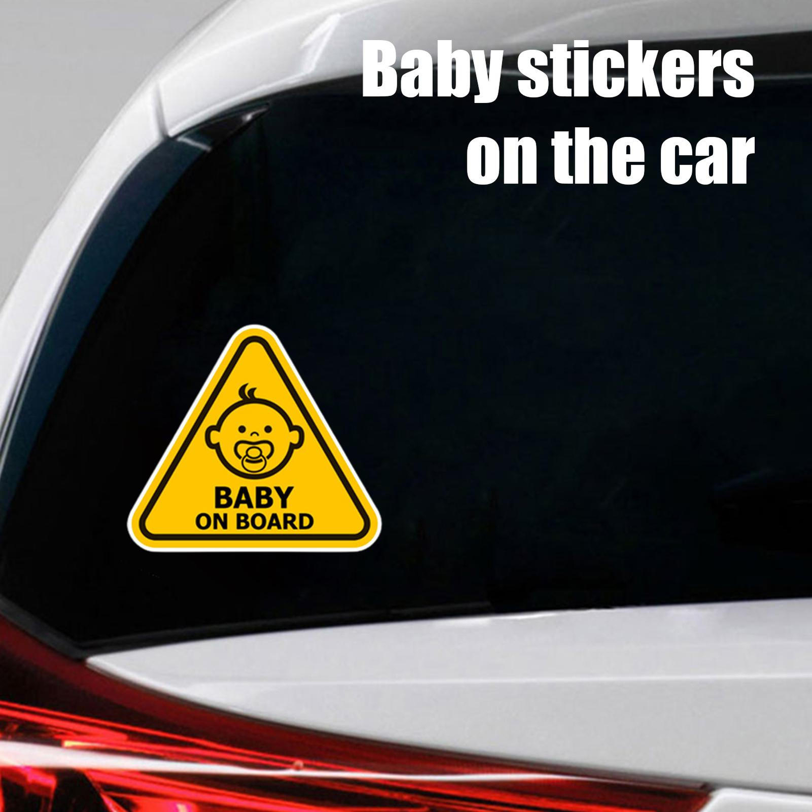 Baby on Board Car Sign Sticker Child Children Window Safety Warning ...