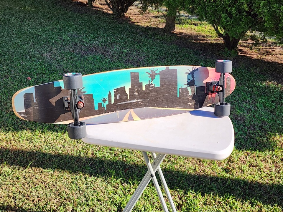 Paradise Longboards Long Board Complete Skateboard Bigfoot Wheels 40 ...