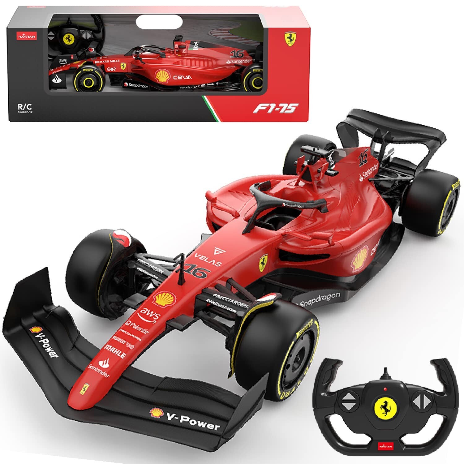 F1 Remote Control Car 1:12 Scale Large Size F1 RC Car Officially ...