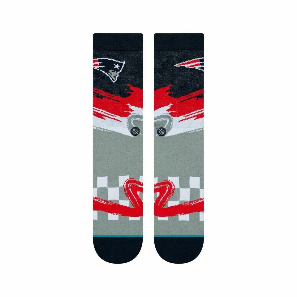 New Mens Stance NFL New England Patriots Wave Racer Crew Socks 9 - 12 ...