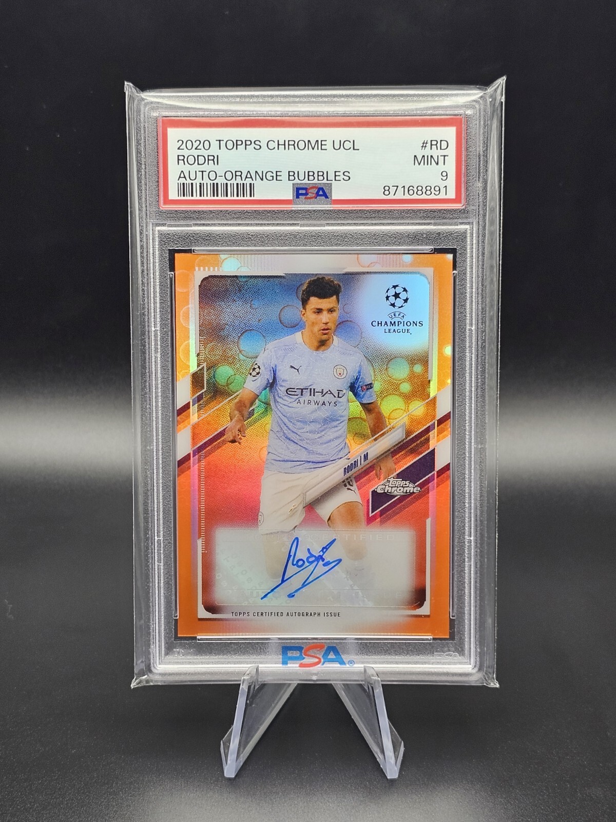 2020-21 Topps Chrome UCL - Chrome Autographs Orange Bubbles Refractor # ...