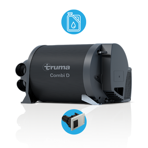 Truma Combi D6 Diesel Heater and Hotwater System Kit with White Cowl ...