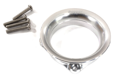 Silver Aluminum Cold Air Intake Ram Funnel for 40x40mm Size Cooling Fan ...