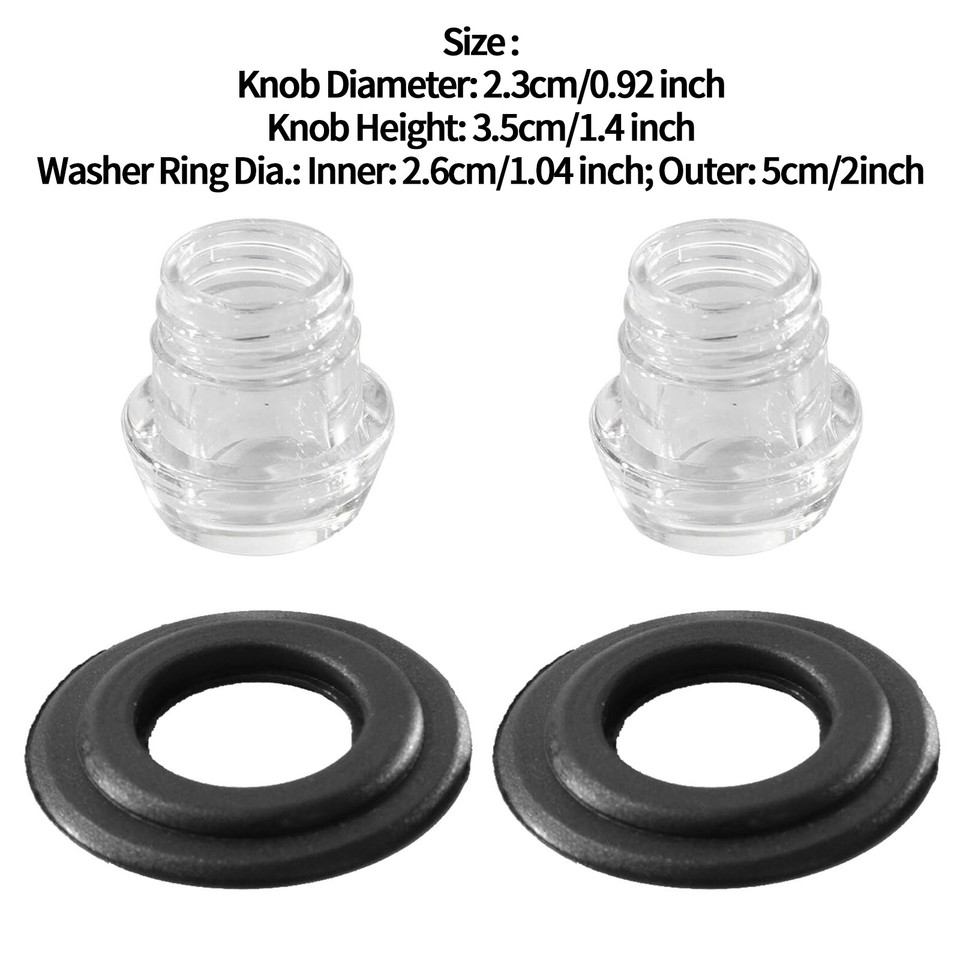 2Pcs Plastic Knob Top and Washer Ring for Most Coffee Percolator Pot ...