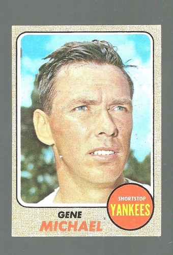 1968 TOPPS BASEBALL #299 GENE MICHAEL EX/MT+ NEW YORK YANKEES 2ND YEAR ...