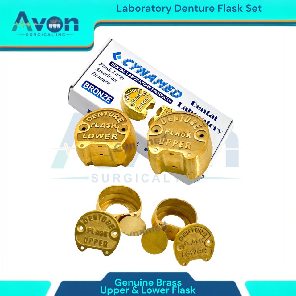 2 Piece Set - Dental Lab Denture Flasks | Upper Flask and Lower Flask ...