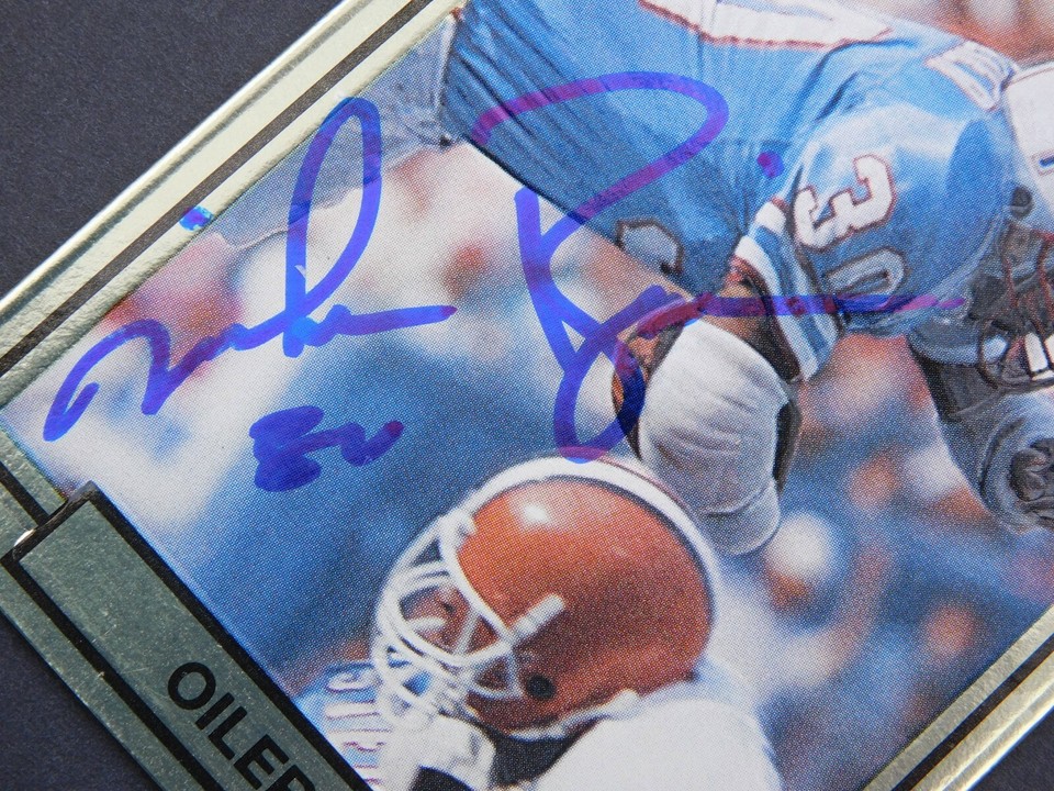 Mike Rozier 1990 Oilers Action Packed Signed #100 | eBay
