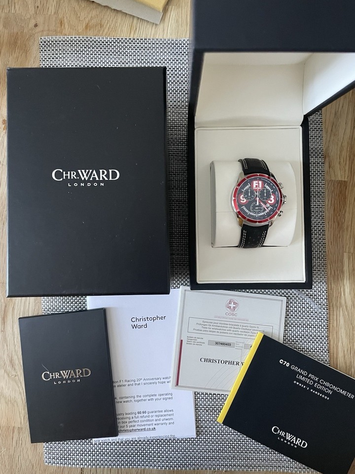 Limited Edition F1 Racing Christopher Ward Men’s Watch. #3 of 20 | eBay UK