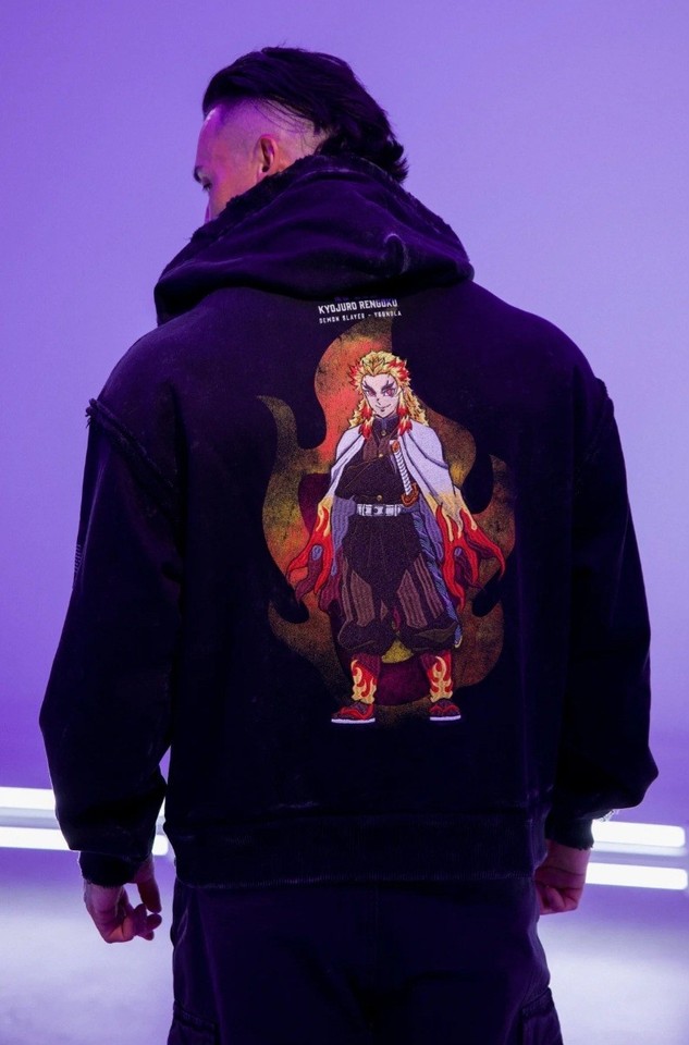 YoungLA - Demon Slayer Zip-ups (XL) "Flame Hashira" | eBay