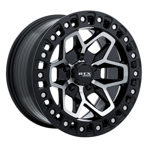 RTX Off-Road 18x9 Wheel Gloss Black Machined Zion 5x5 0mm Aluminum Rim ...