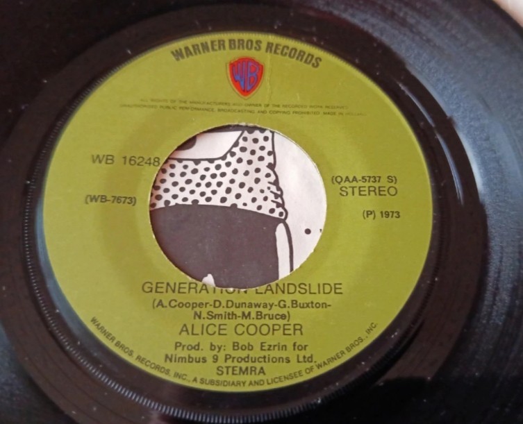 Alice Cooper Hello Hooray/Generation Landslide 7" Netherlands 1973 ...