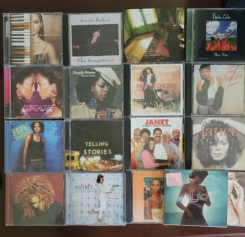 Female Artists CD’s Lot of 17 Alicia Keys Jlo Toni Braxton Janet ...