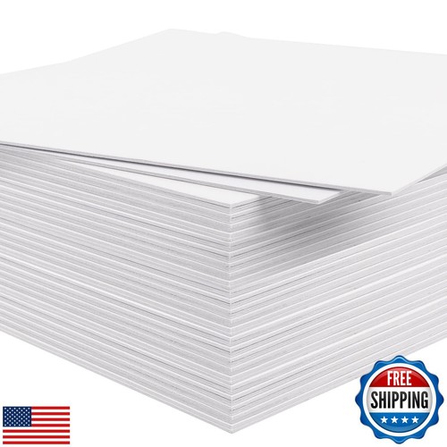Mat Board Center, Pack of 50 4x6 White Uncut Mat Boards Backing Boards ...