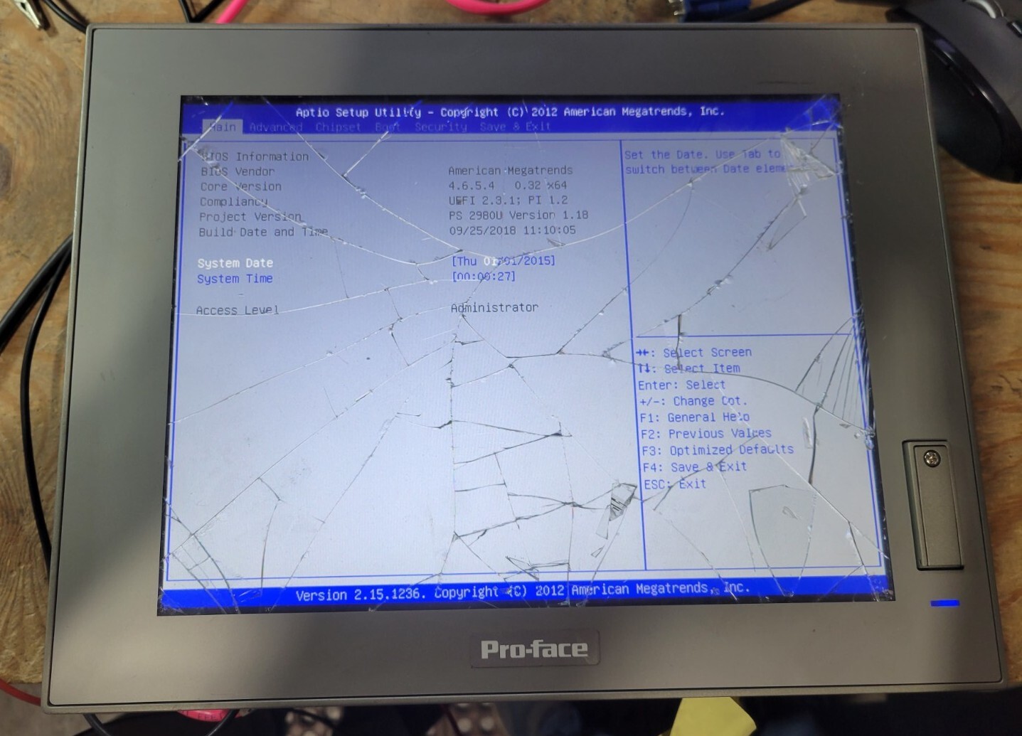 Proface PS5000 PFXPU2BDCD80N0NN00 12" Touchscreen Industrial Computer ...