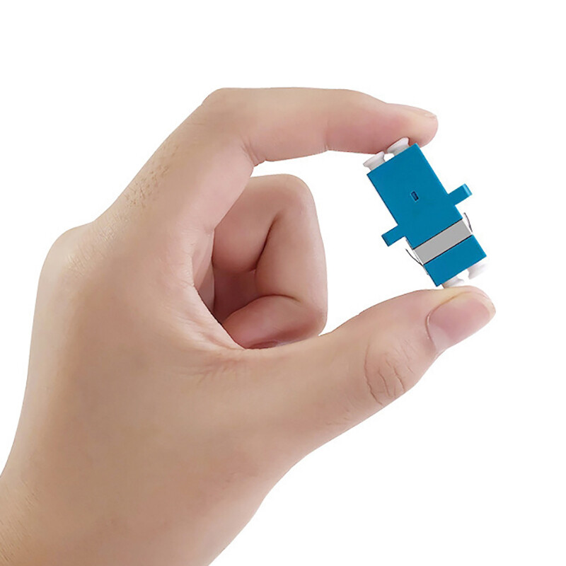 5pcs/lot Fiber Optic Connector Adapter LC/UPC SM Flange Duplex LC-LC ...