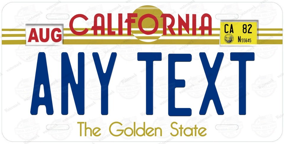 Personalize Custom License Plate Tag for Any State Auto Car Motorcycle ...