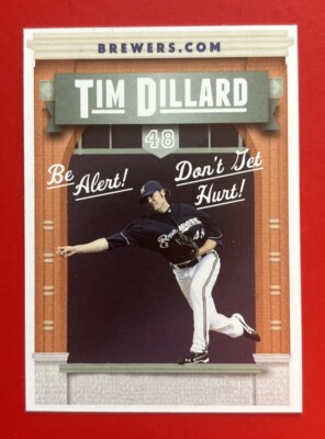 2012 MILWAUKEE BREWERS Tim Dillard Regional Police Baseball Card FPD | eBay