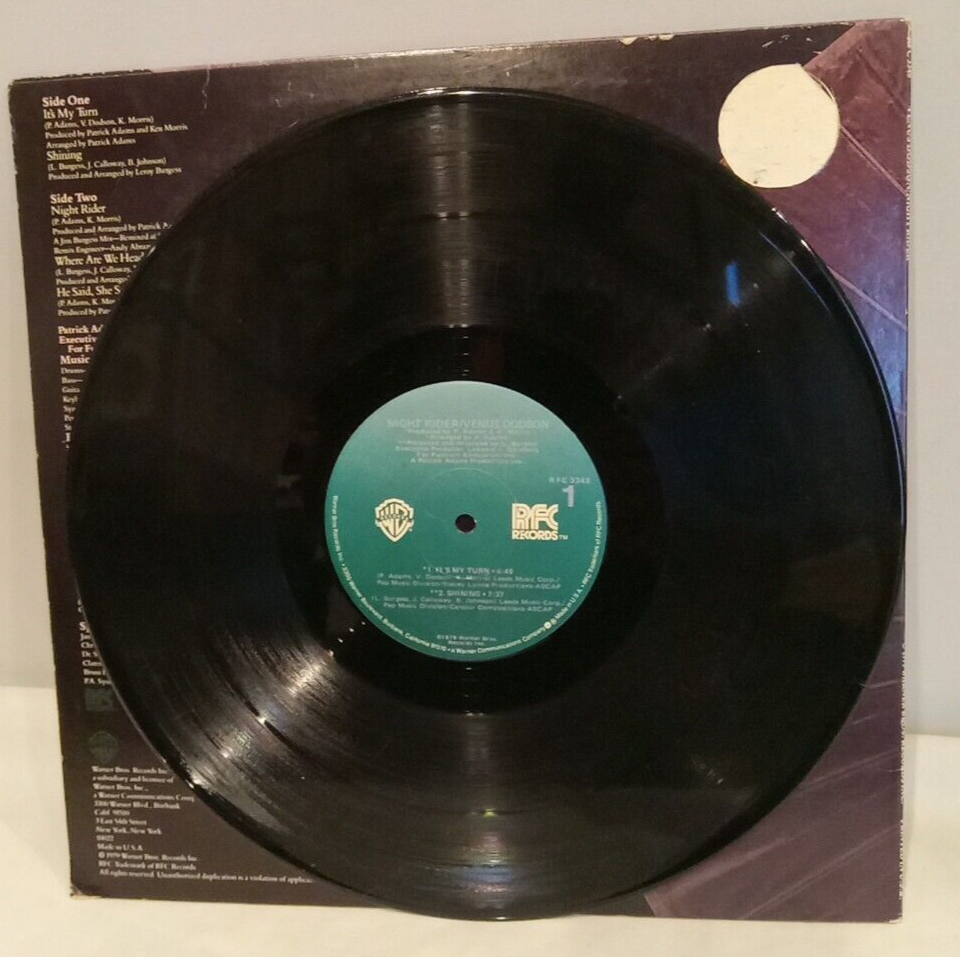 Venus Dodson 7 " 45 RPM Night Rider / F1 Team – P52 | eBay