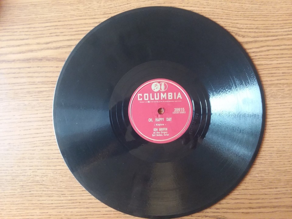 1940S M-NOS-NEW ken griffin PRETEND / OH, HAPPY DAY COLUMBIA 39915 78 ...