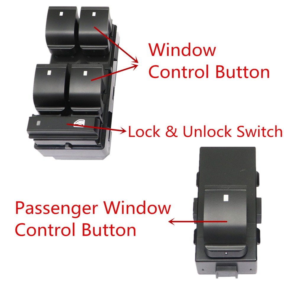 Window Control Switch for 2007-2013 Chevy Silverado GMC Sierra 20945129 ...