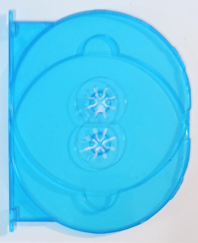 Blu-ray Case Double Swing Tray - Blue (acrylic) | eBay Australia