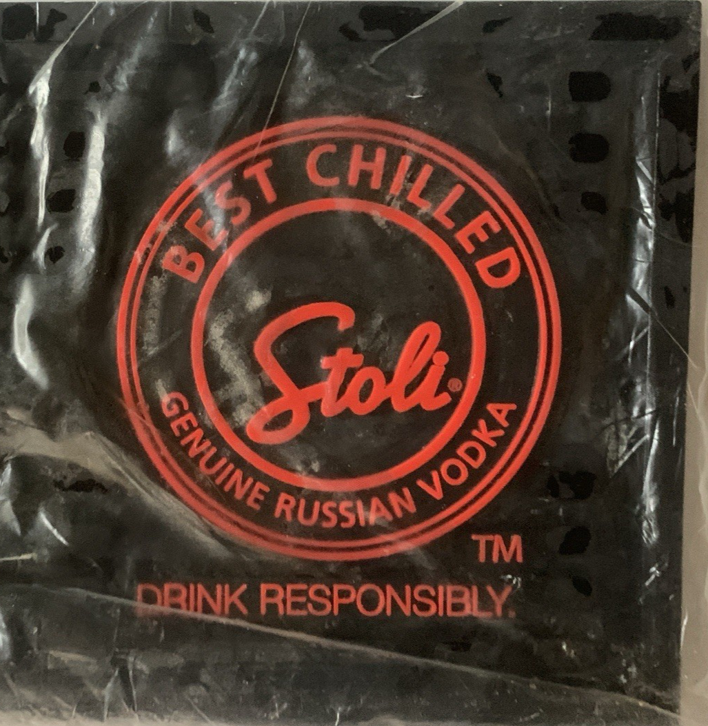 Stolichnaya Stoli Vodka Rubber Bar Spill Mat, Distillery Advertise ...